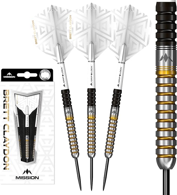 Mission Darts D0862 Brett Claydon | 24g 90% Tungsten Straight Barrel ...