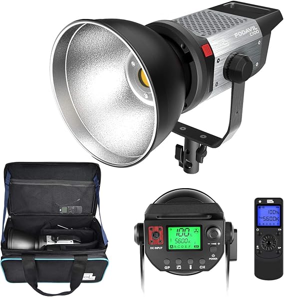 LED Video Light, Pixel 120W 5600K Bowens Mount Continuous Lighting with ...