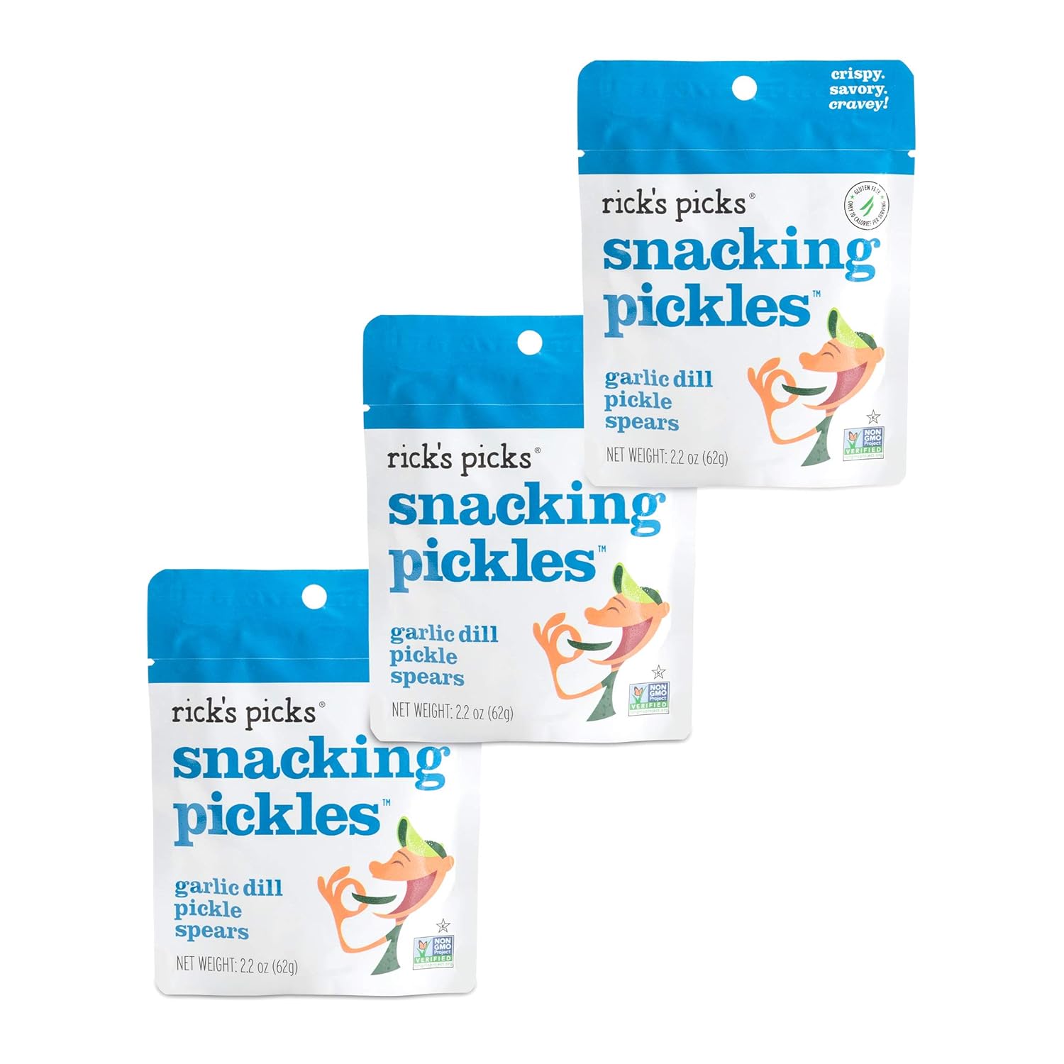 Amazon.com : Snacking Pickles Garlic Dill Pickle Spears- 3 pk : Grocery ...