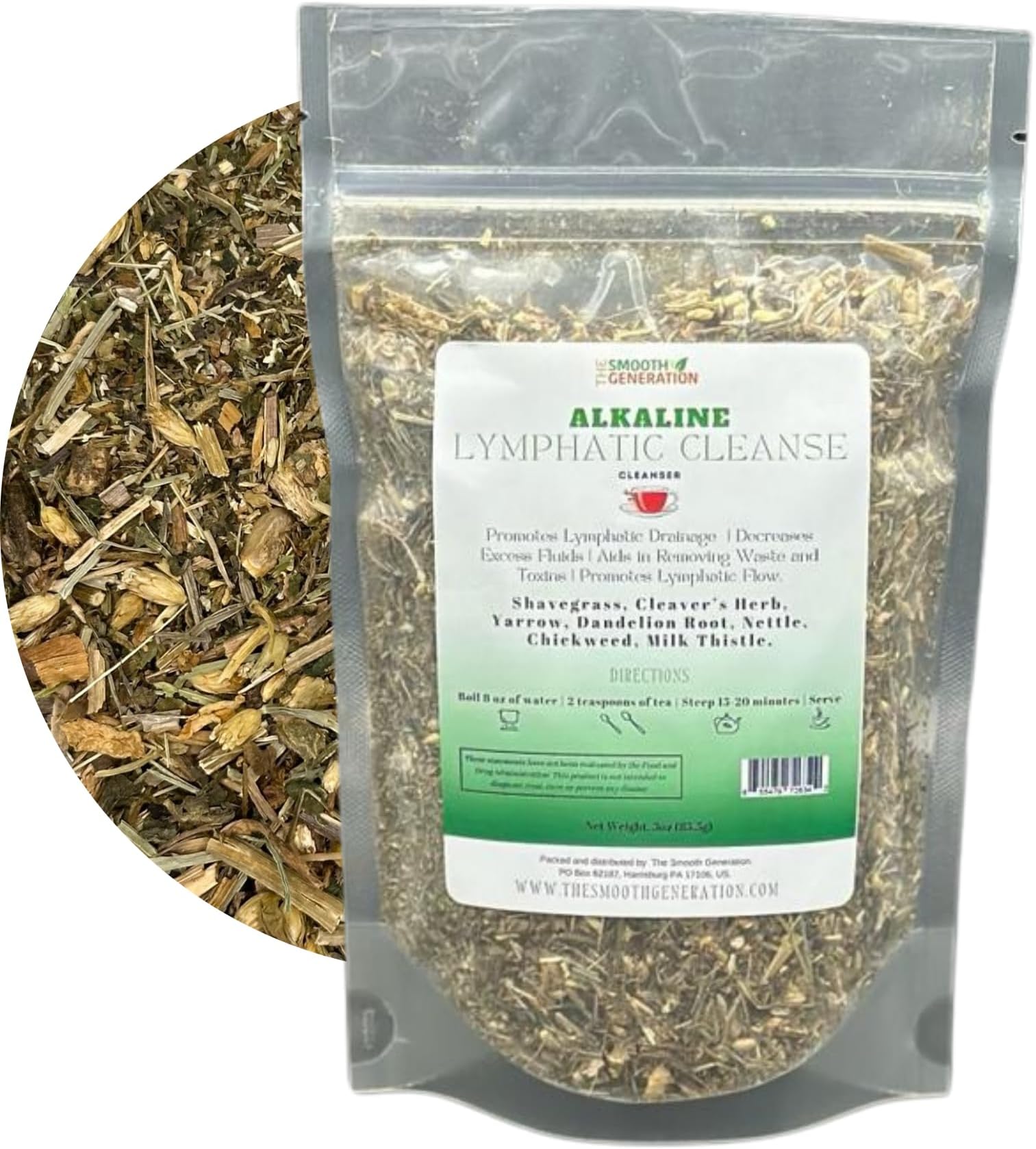 Amazon.com: Alkaline Lymphatic Cleanse Tea, Herbal Blend for Detox and ...