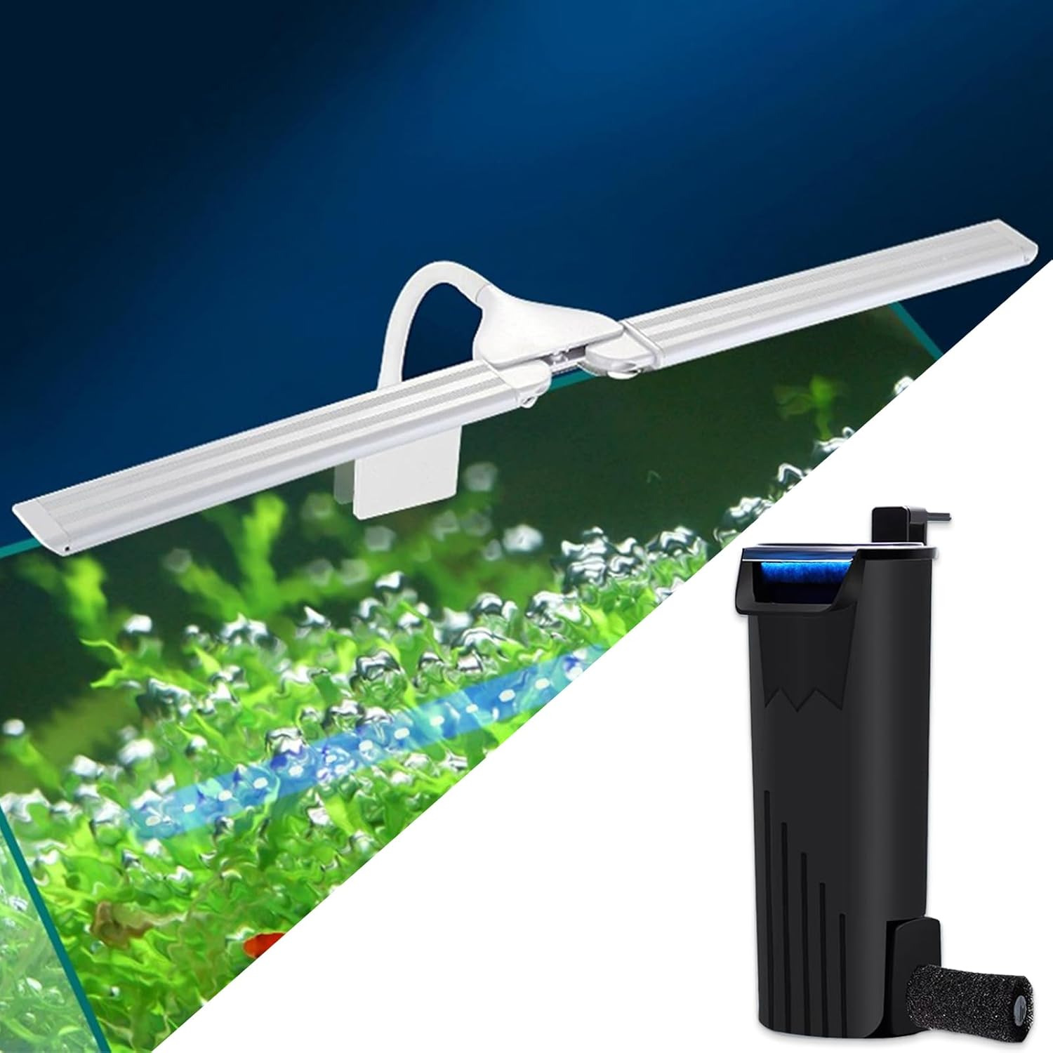Amazon.com: Upgraded Turtle Tank Filter, Aquarium Light Full Spectrum ...