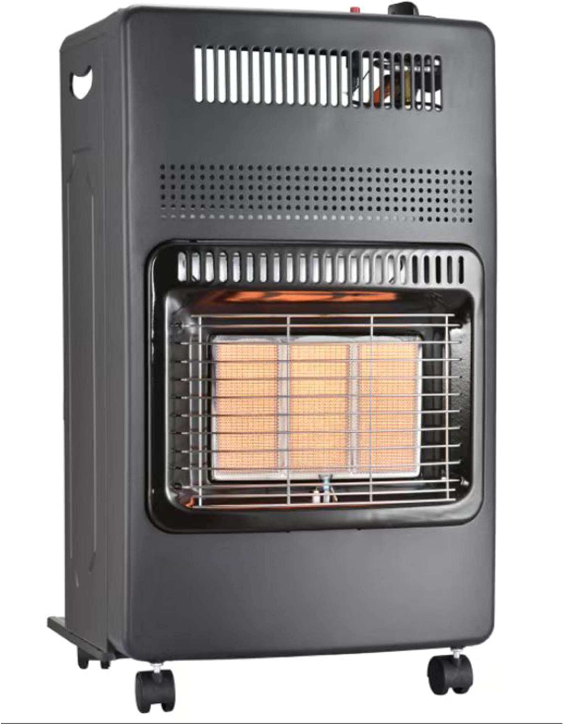 WARMGLOW Portable Gas Heater in Grey - 4.1KW Indoor Heater with Oxygen ...