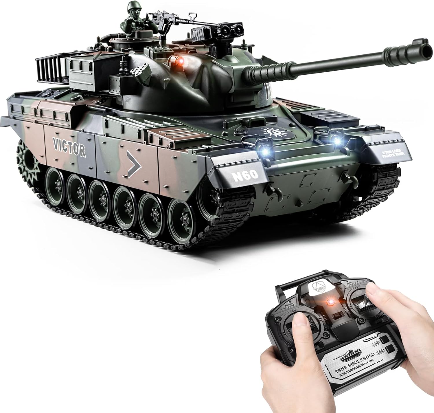Amazon.com: Supdex RC Tank That Shoots,1/18 Remote Control Tank with ...