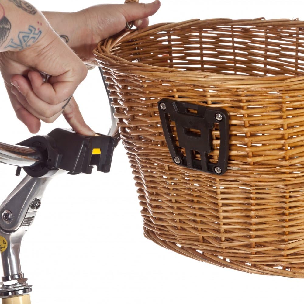Amazon.com : Avenir Wicker Basket with Handlebar Mount, 15 Inch x 12 ...