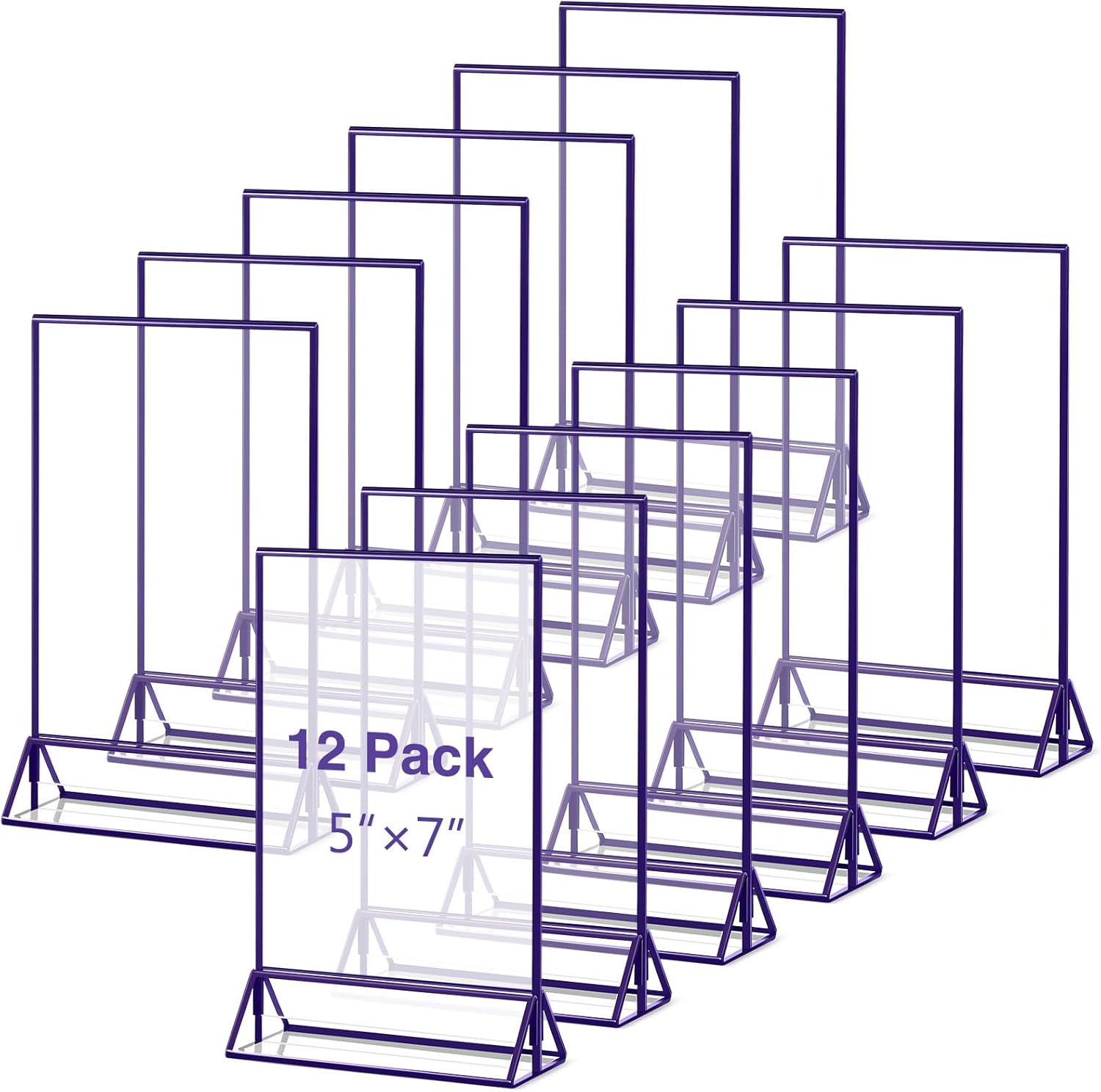 Amazon.com : BBTO 12 Pcs Wedding Table Number Frames Clear Acrylic Sign ...