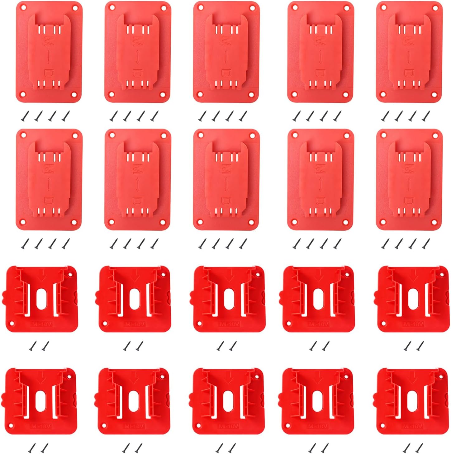 Amazon.com: KETTKEL Milwaukee M18 Battery Holder,Wall Mount 18v ...