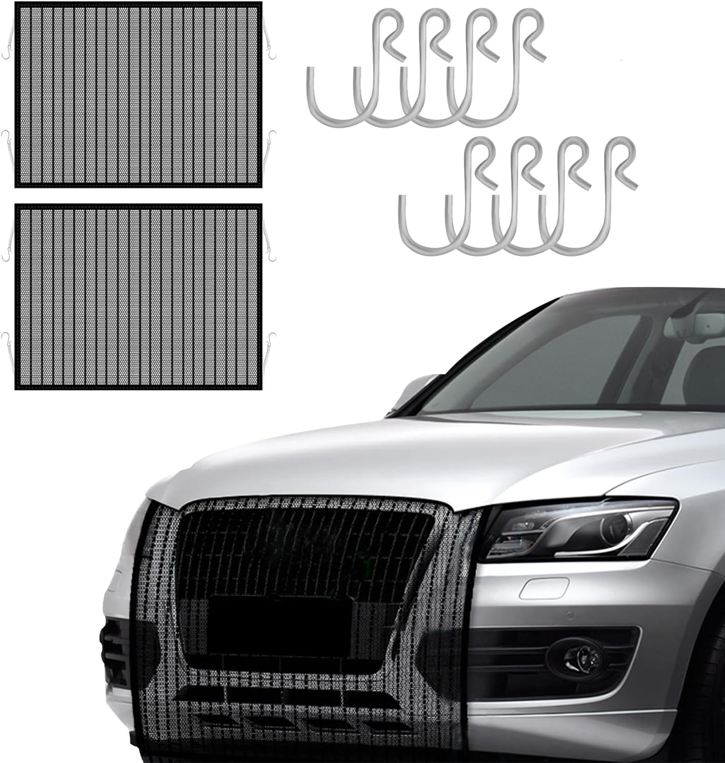 Amazon.com: 2Pcs Car Grille Protection Net,High-Density Front Grill Air ...