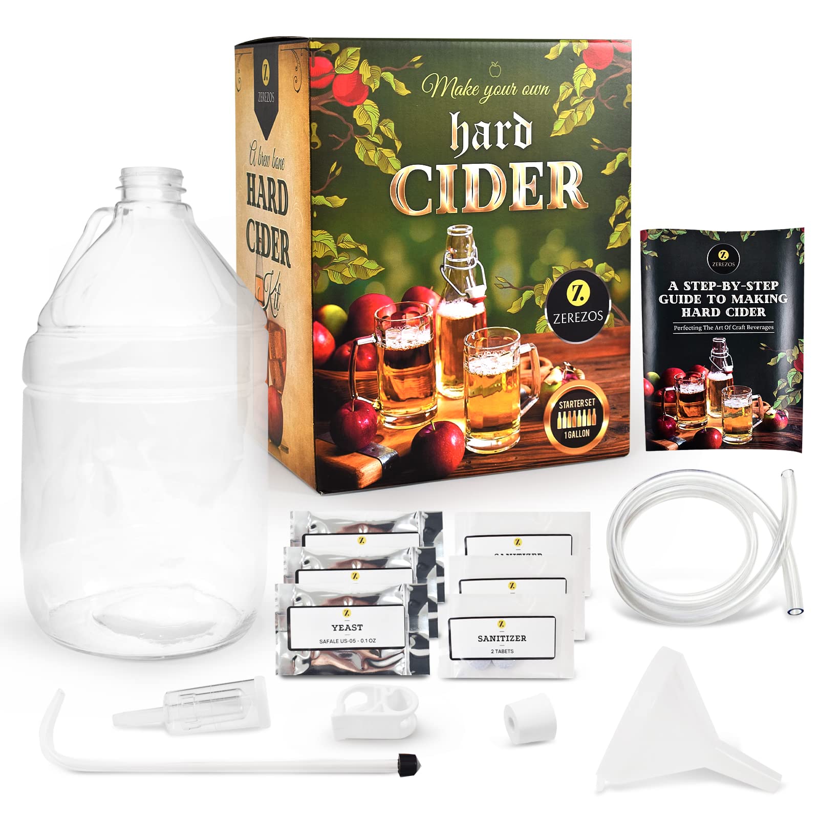 Hard Apple Cider Brewing Kit Natural Ingredients With Reusable ...