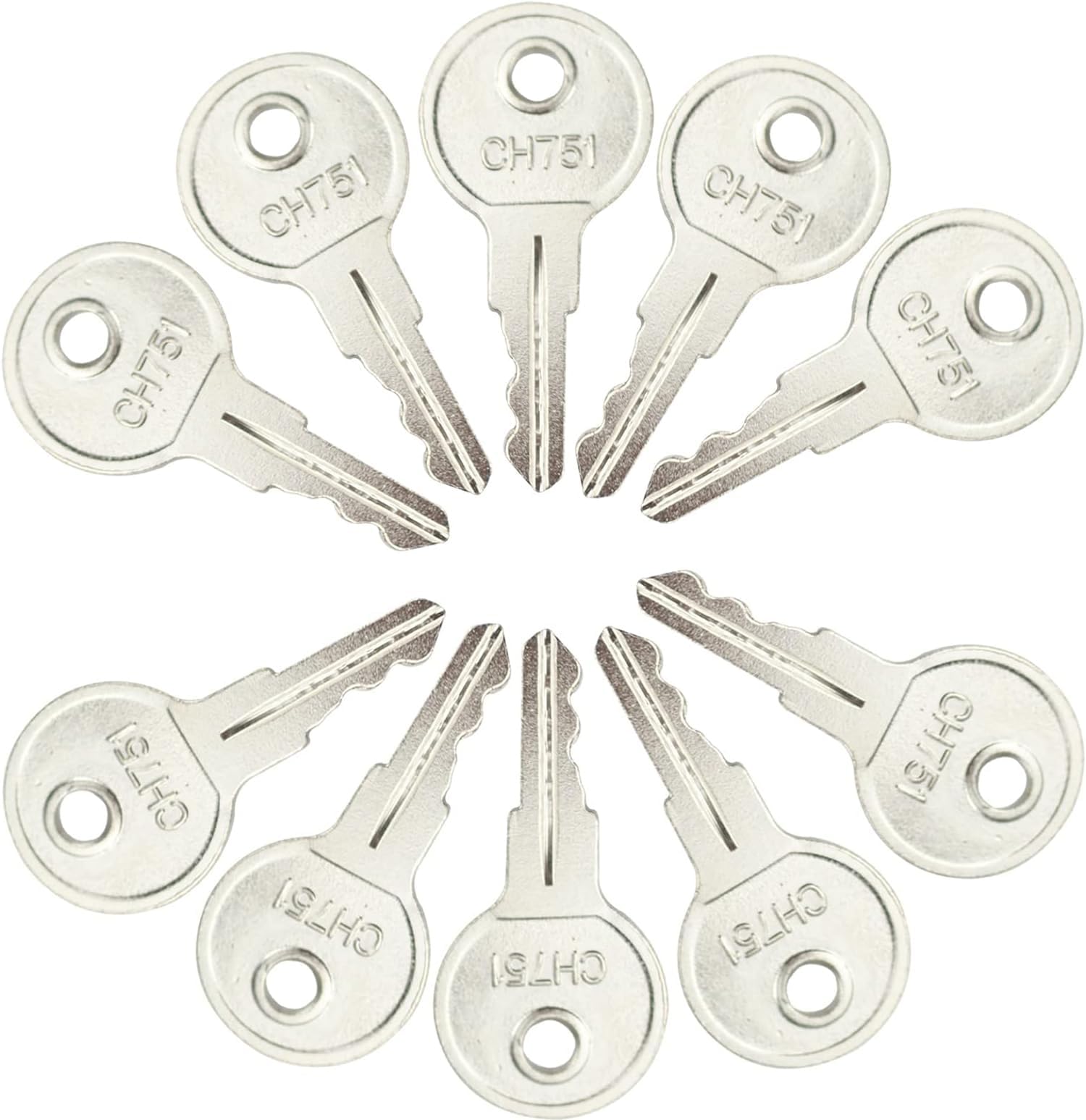 Amazon.com: 10Pack Keys Stamped CH751 Universal Fitment for RV ...