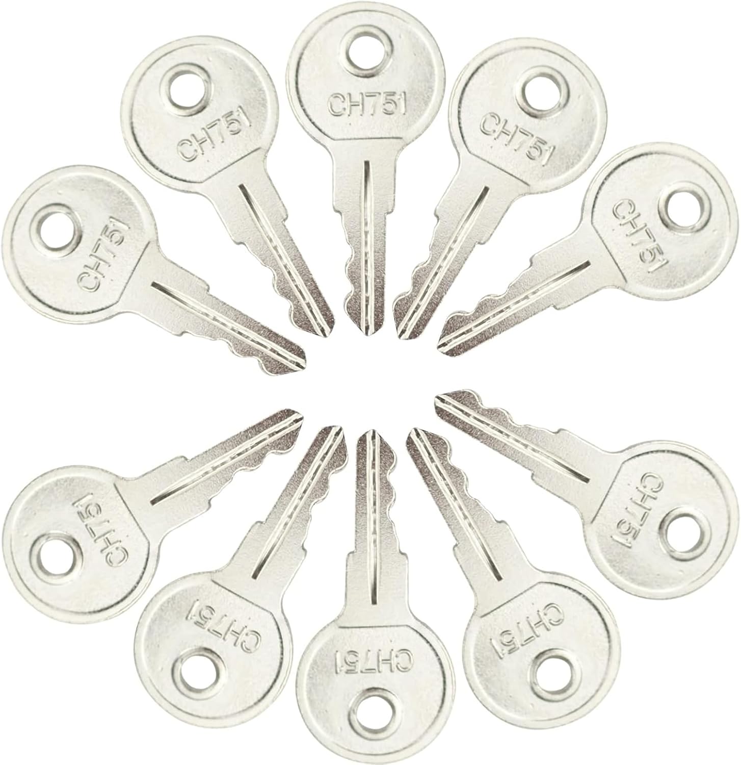 Amazon.com: HOKTI 10Pack Keys Stamped CH751 Universal Fitment for RV ...