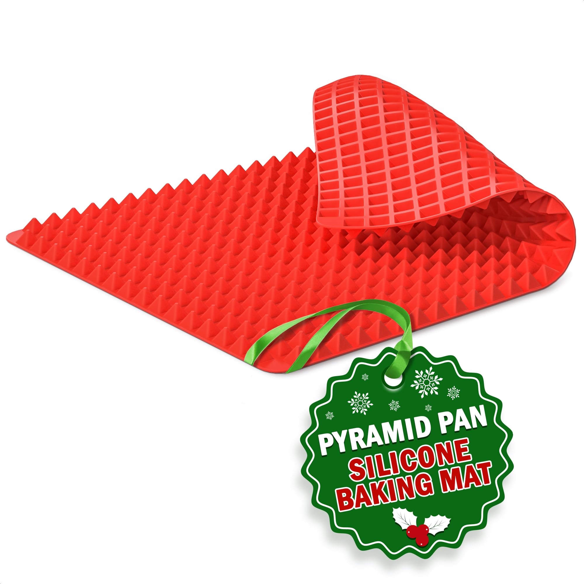 Amazon.com: Non Stick Silicone Baking Mat Red Pyramid - 16x11'' Baking ...