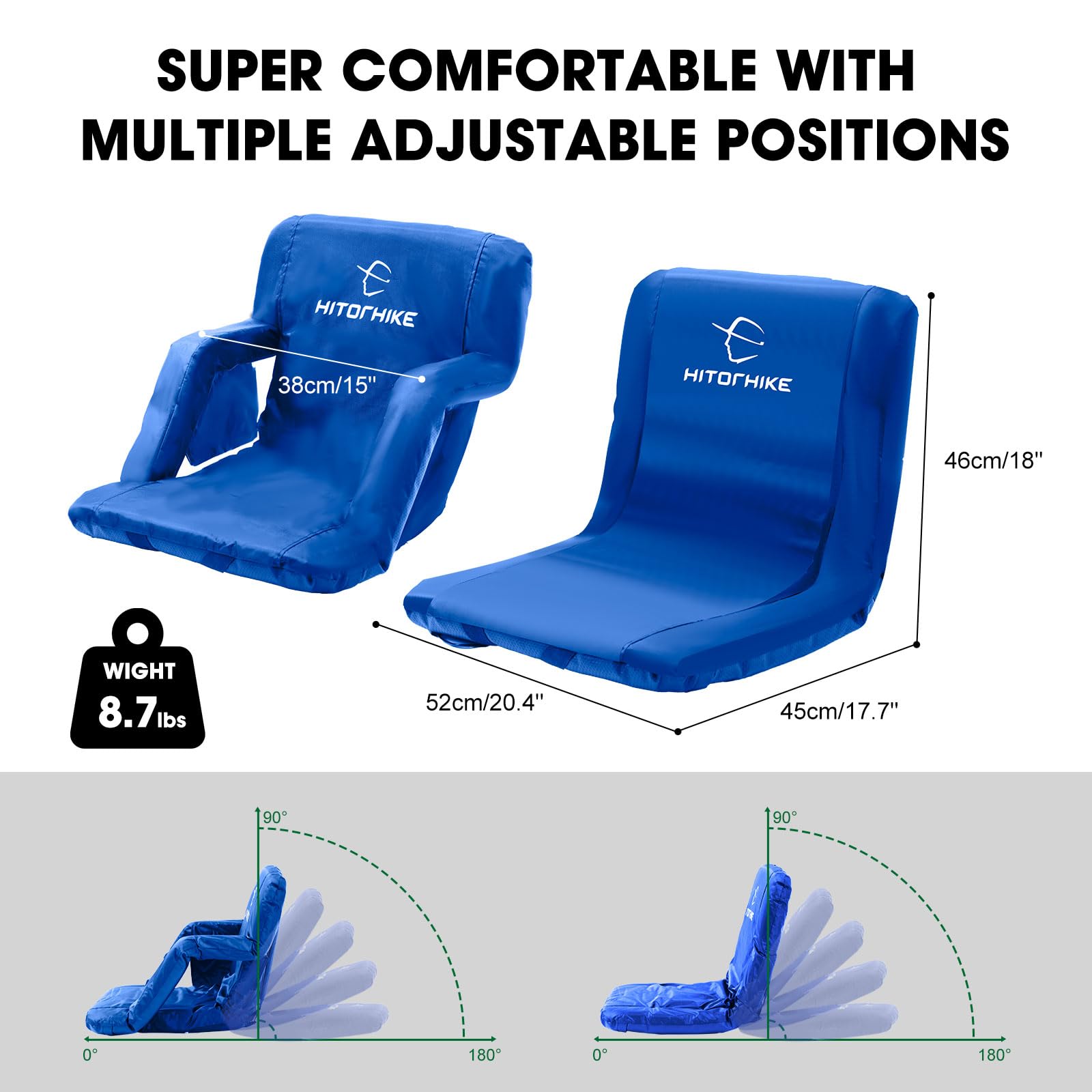 Snapklik.com : HITORHIKE Stadium Seat For Bleachers Or Benches Portable ...