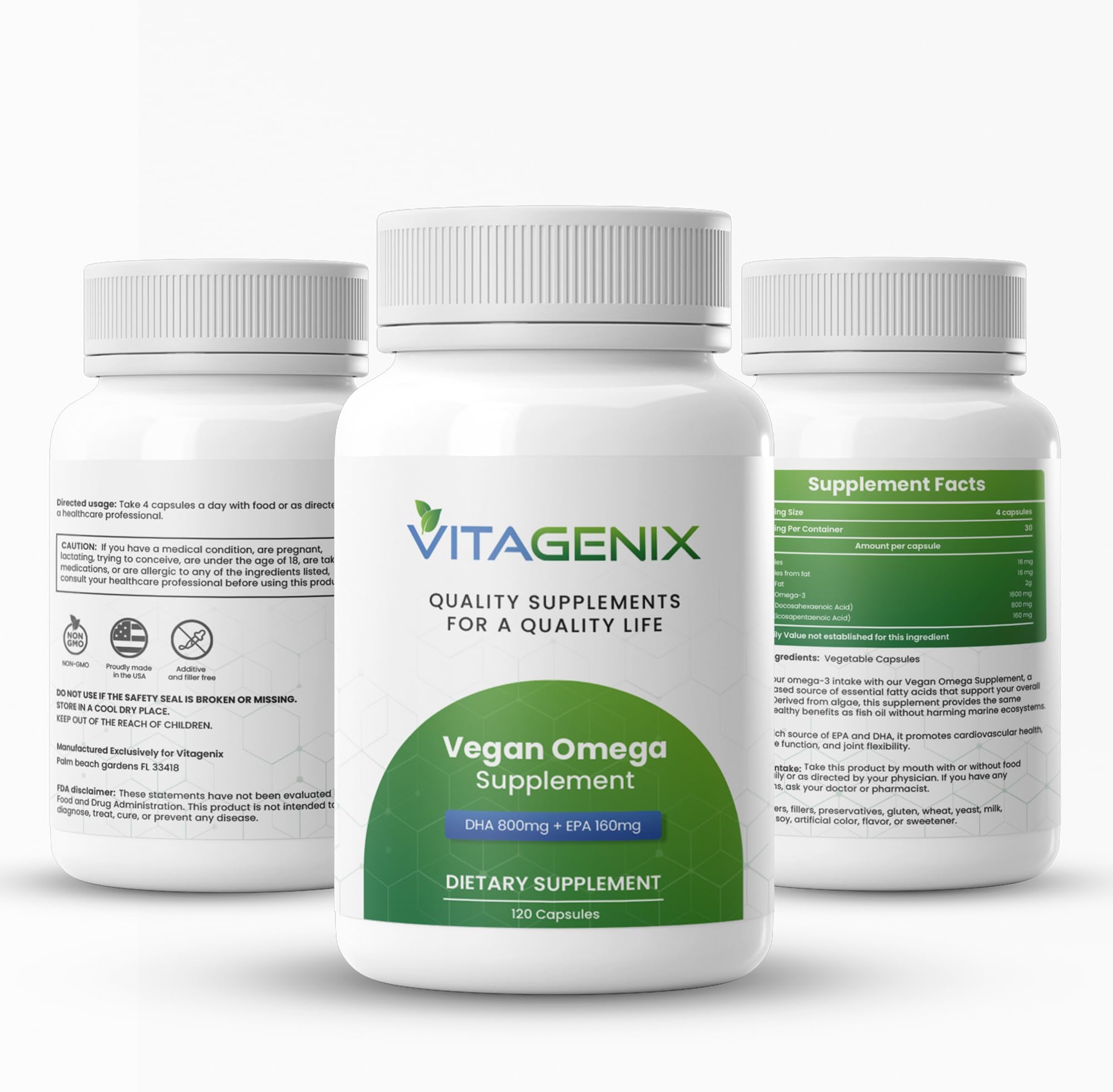 Amazon.com: Vimergy Vegan EPA/DHA, 30 Servings –Algal Omega 3 Fatty ...