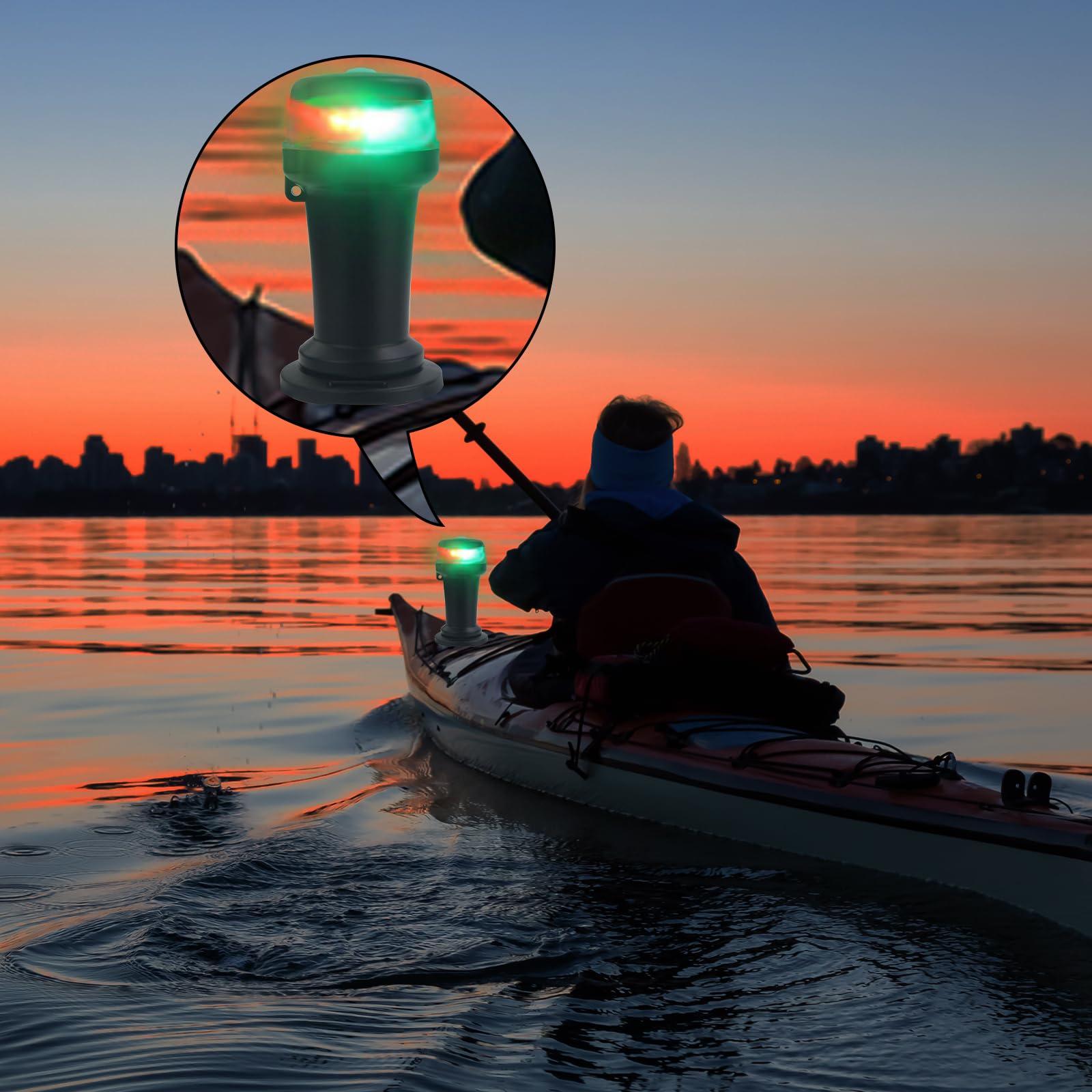 Boat Bow Lights Battery Led Boat Watertight LED Navigation Lights