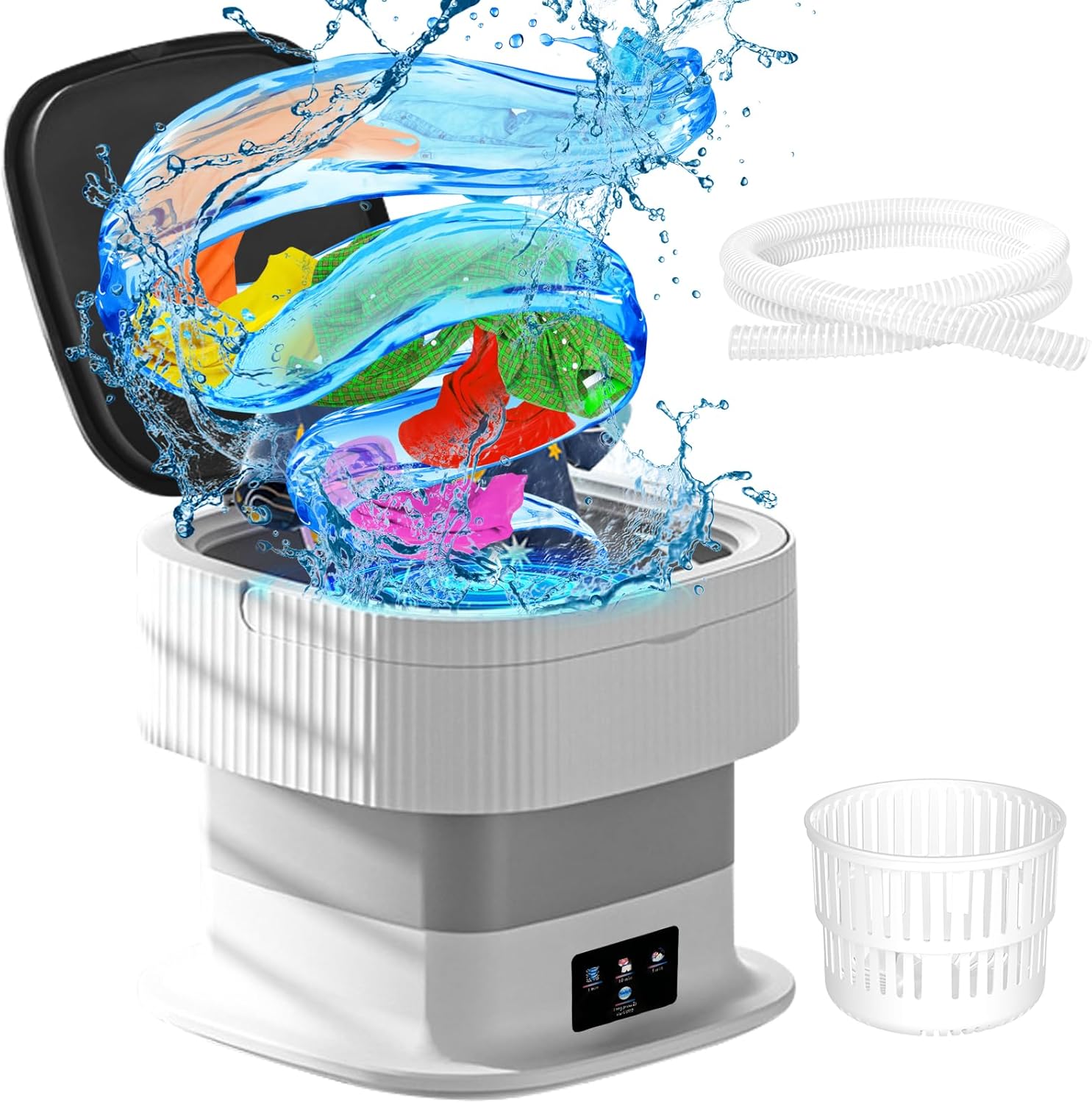 Amazon.com: Portable Washing Machine, 11.5L Capacity Laundry Folding ...