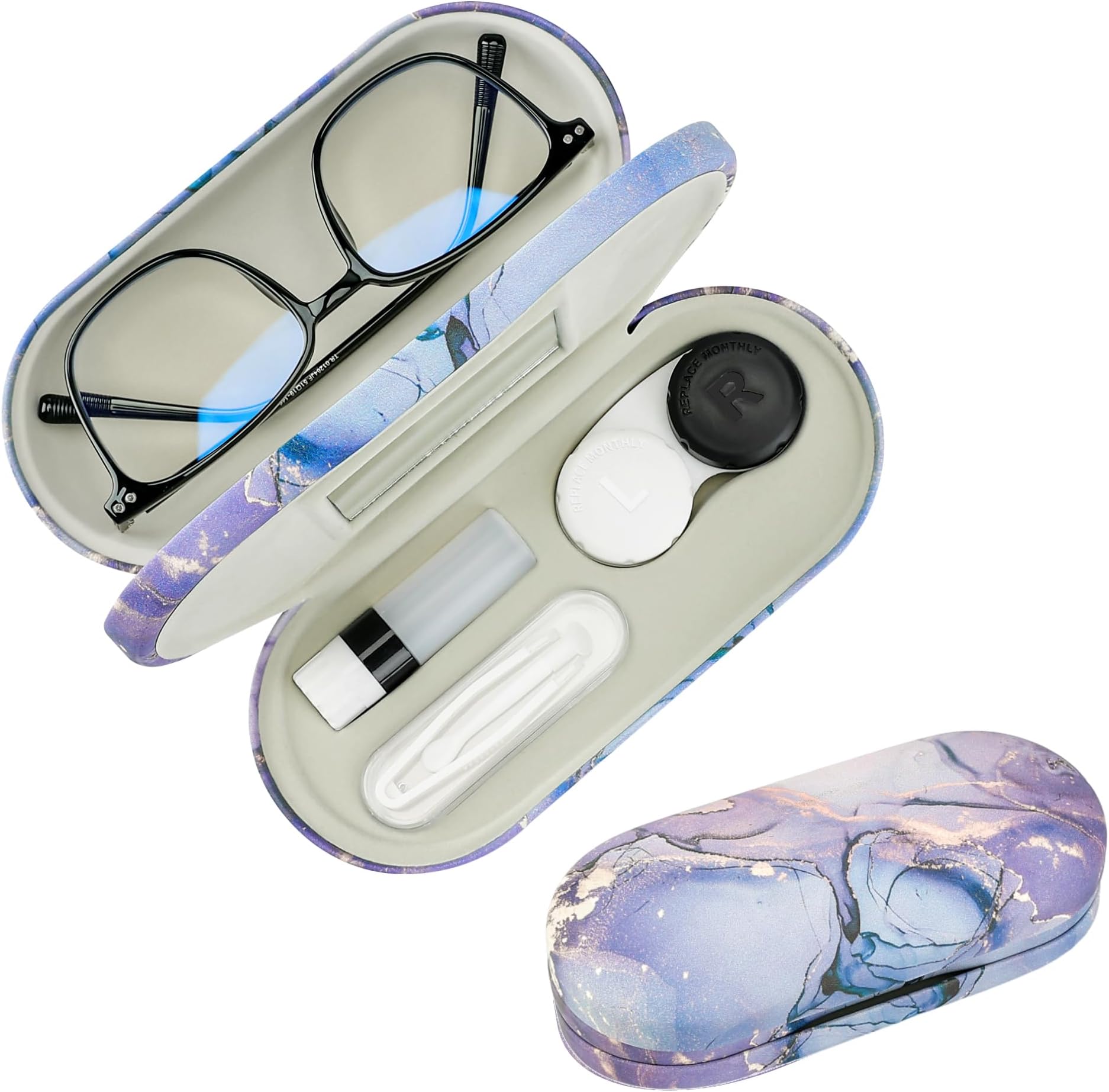 Amazon.com: ofone Contact Lens Case, Bling Constellations Contact Cases ...