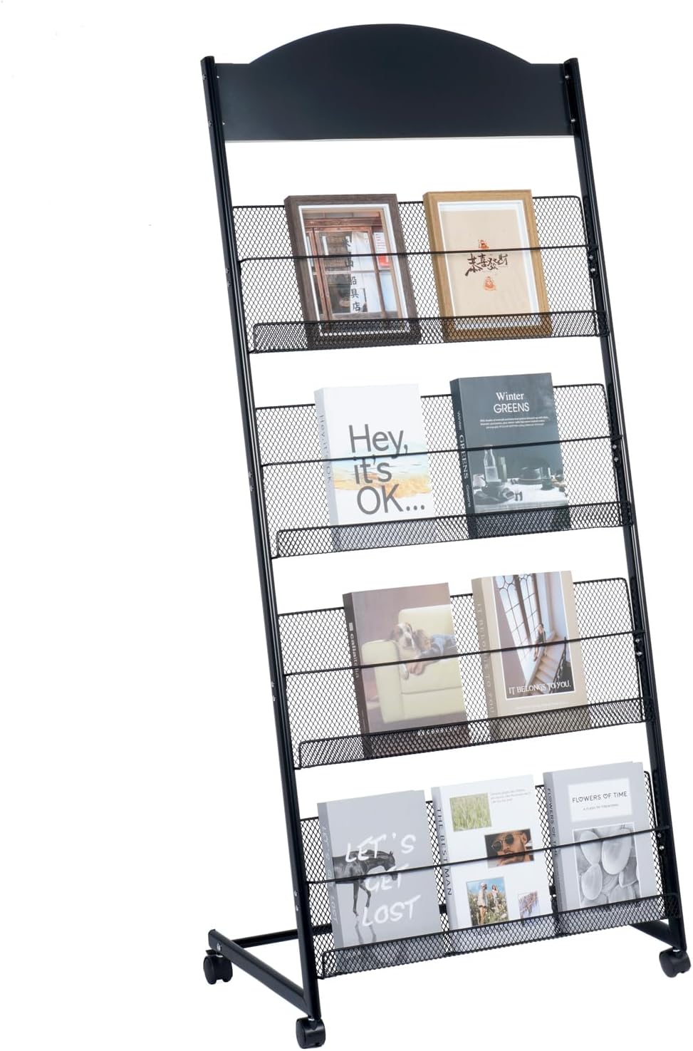 Amazon.com: GENMO Floor-Standing Magazine Rack - Display & Store ...