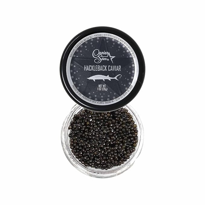 Amazon.com: Caviar Star American Hackleback Sturgeon Caviar | Black ...