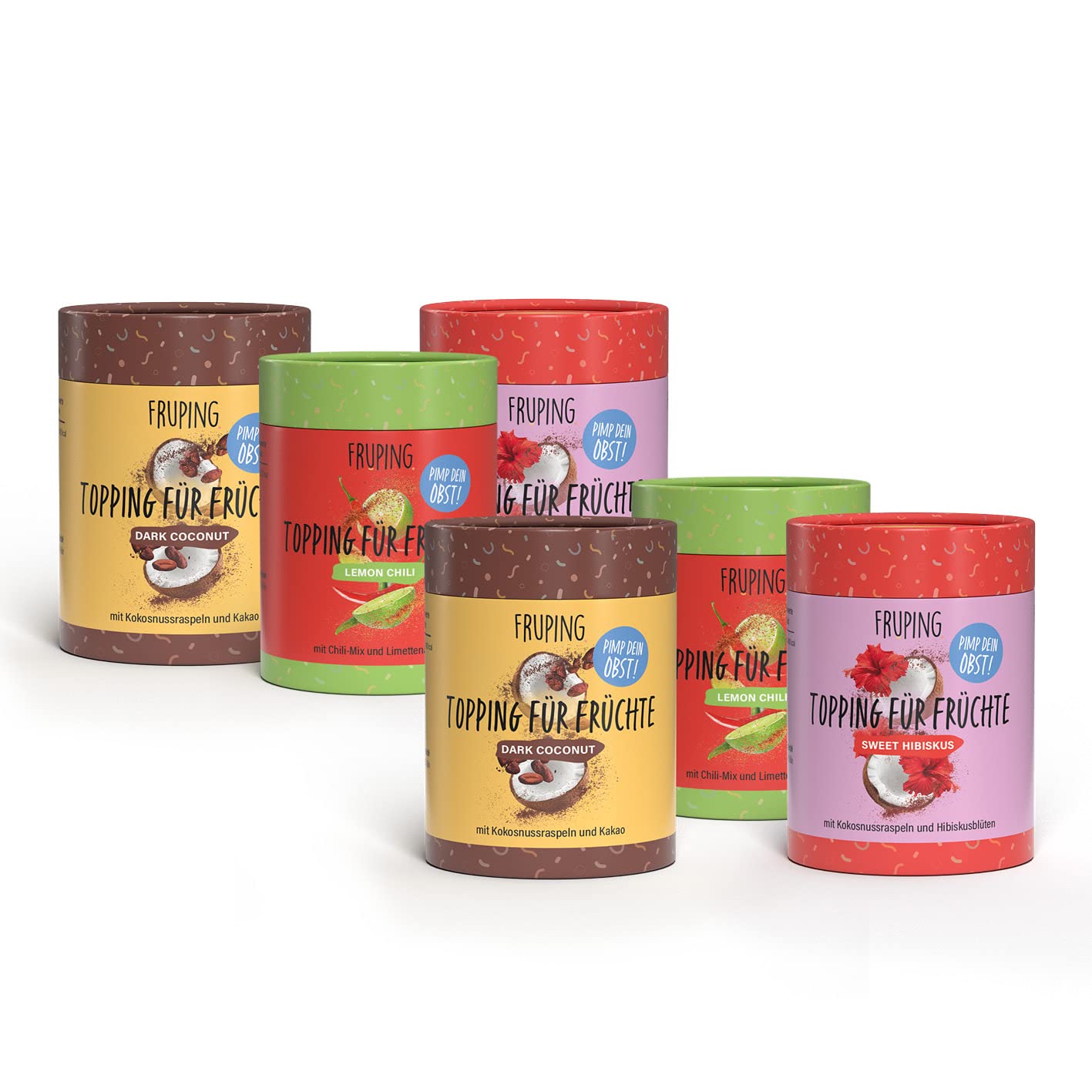 Fruping Topping für Früchte -Try Me Probierset alle Sorten - 6x 45g ...