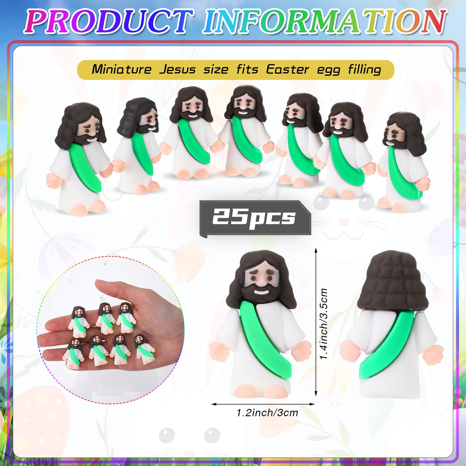 Snapklik.com : Bememo 25 Pcs Little Jesus Figures Original Design Mini ...