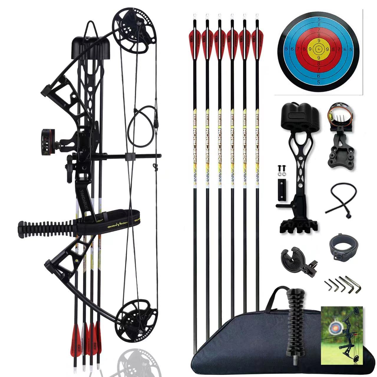 Compound Bow Set 10 40lbs For Pull Child Right Hand | Desertcart INDIA