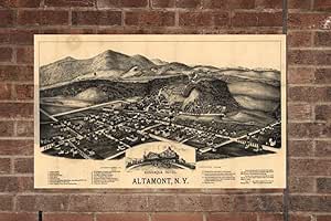 Amazon.com: Vintage Altamont Print, Aerial Altamont Photo, Vintage ...