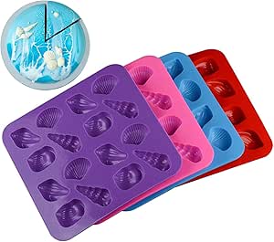 Amazon.com: Seashell Mold, 16 Cavity Marine Theme Seashell Conch ...