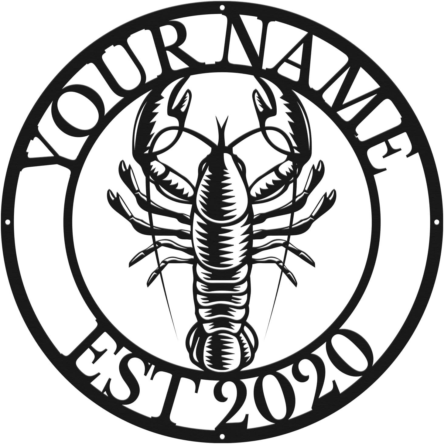 Amazon.com: Custom Metal Name Signs - Wall Art, Decorative Iron Art ...