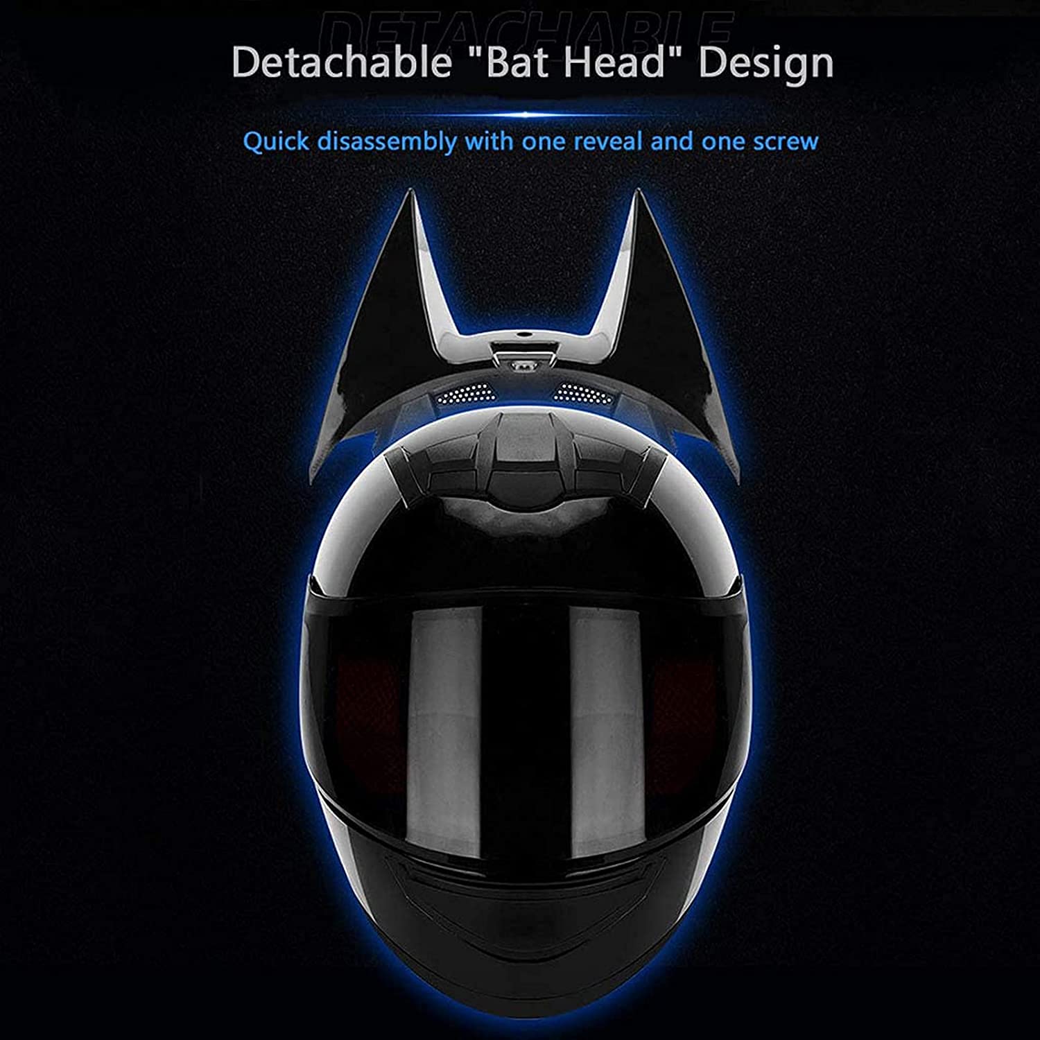 Custom Batman Motorcycle Helmet