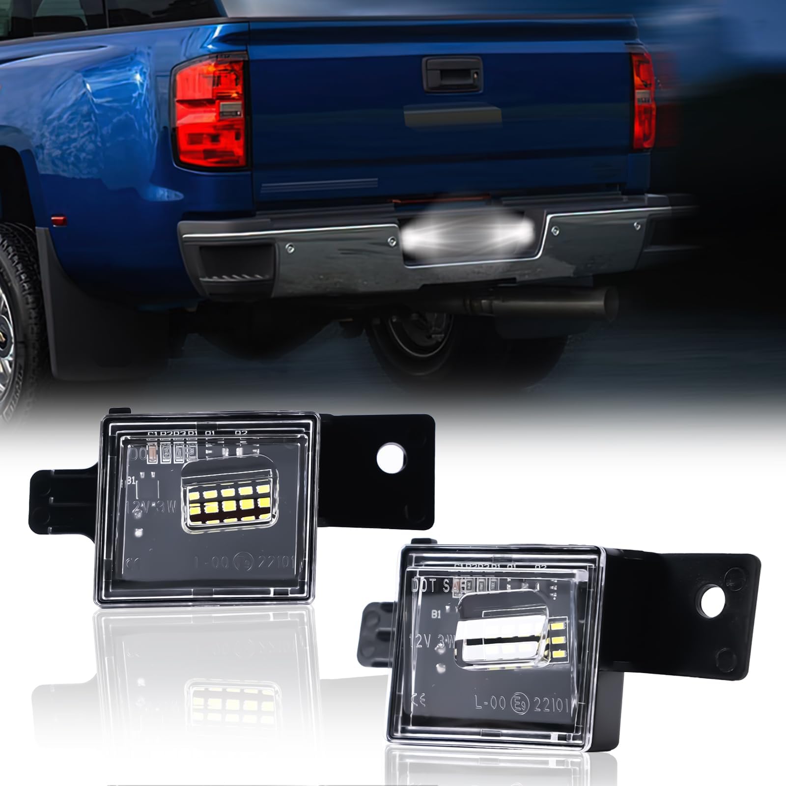 Amazon.com: NSLUMO Led License Plate Light Bulb for 2014-2018 Chevy ...