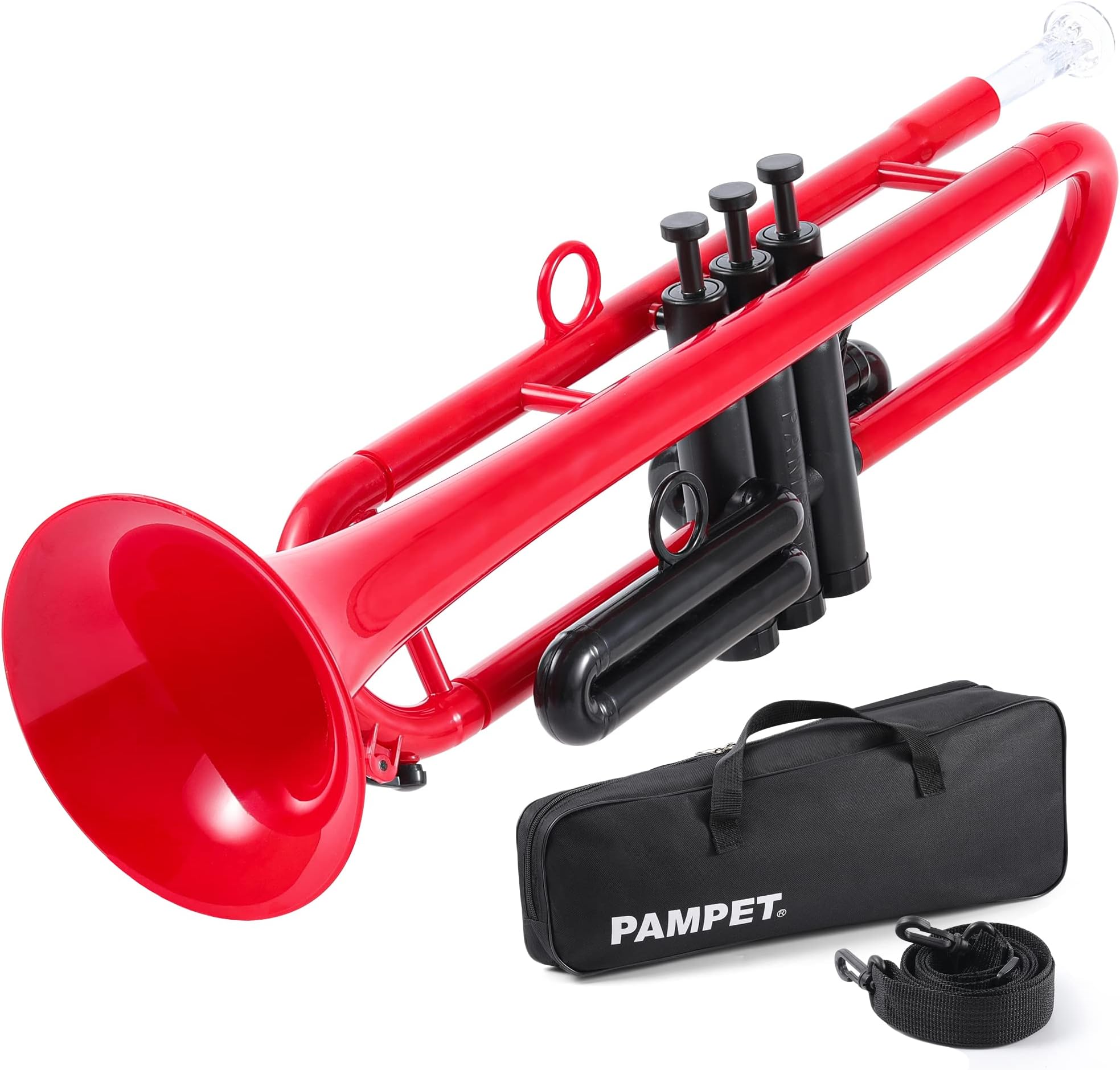 Amazon.com: PAMPET Professional Plastic Bb Trumpet Standard Trumpet Set ...