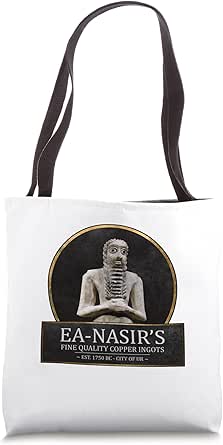 Amazon.com: Ea Nasir's Copper Ingots Funny Bronze Age History Meme Tote ...