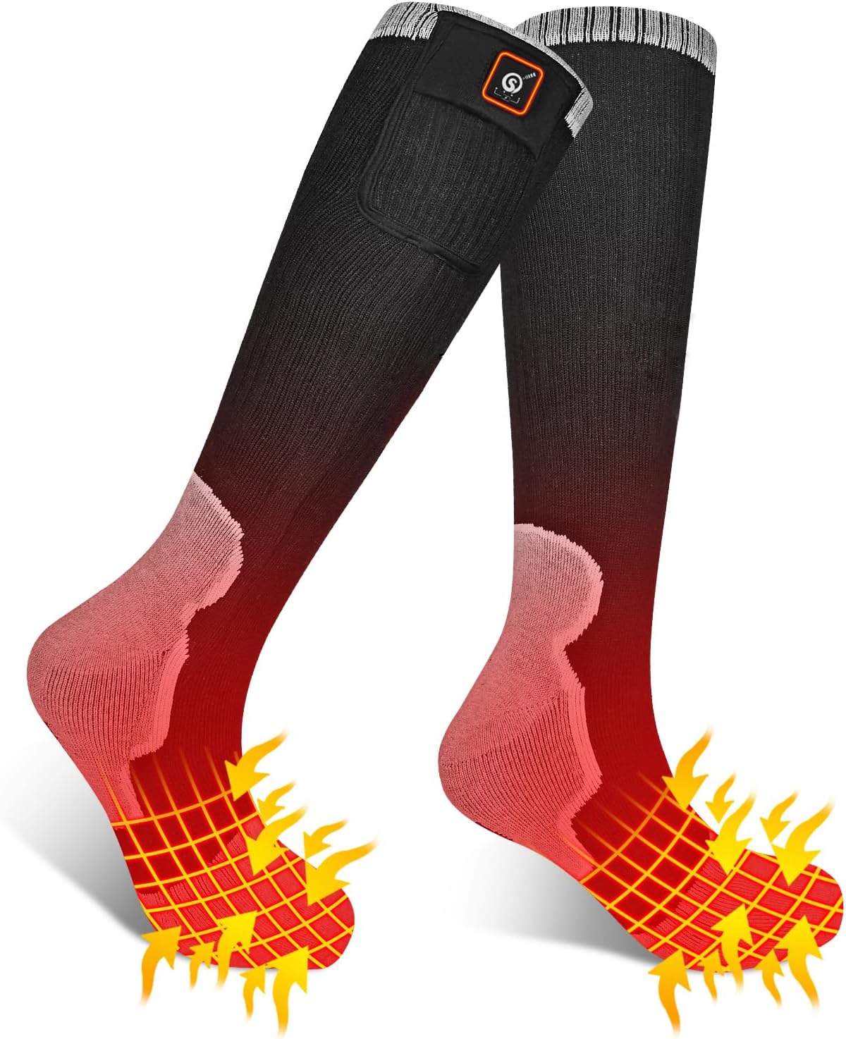 Amazon.com: Heated Socks for Men Women, Electric Socks with 7.4V ...