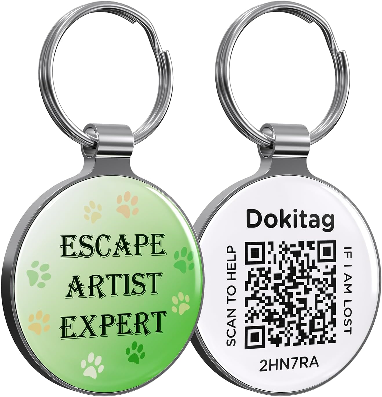 Amazon.com: Dokitag QR Code Pet ID Tag, Dog ID Tag, Modifiable Free Pet ...