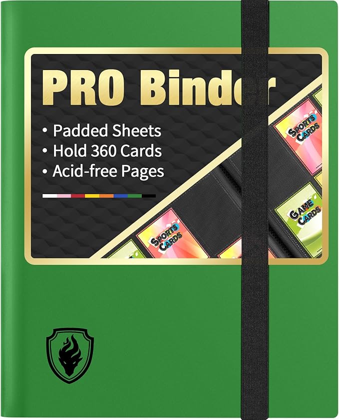 Amazon.com: Fabmaker 9 Pocket Trading Card Binder - Heavy Duty Holds ...