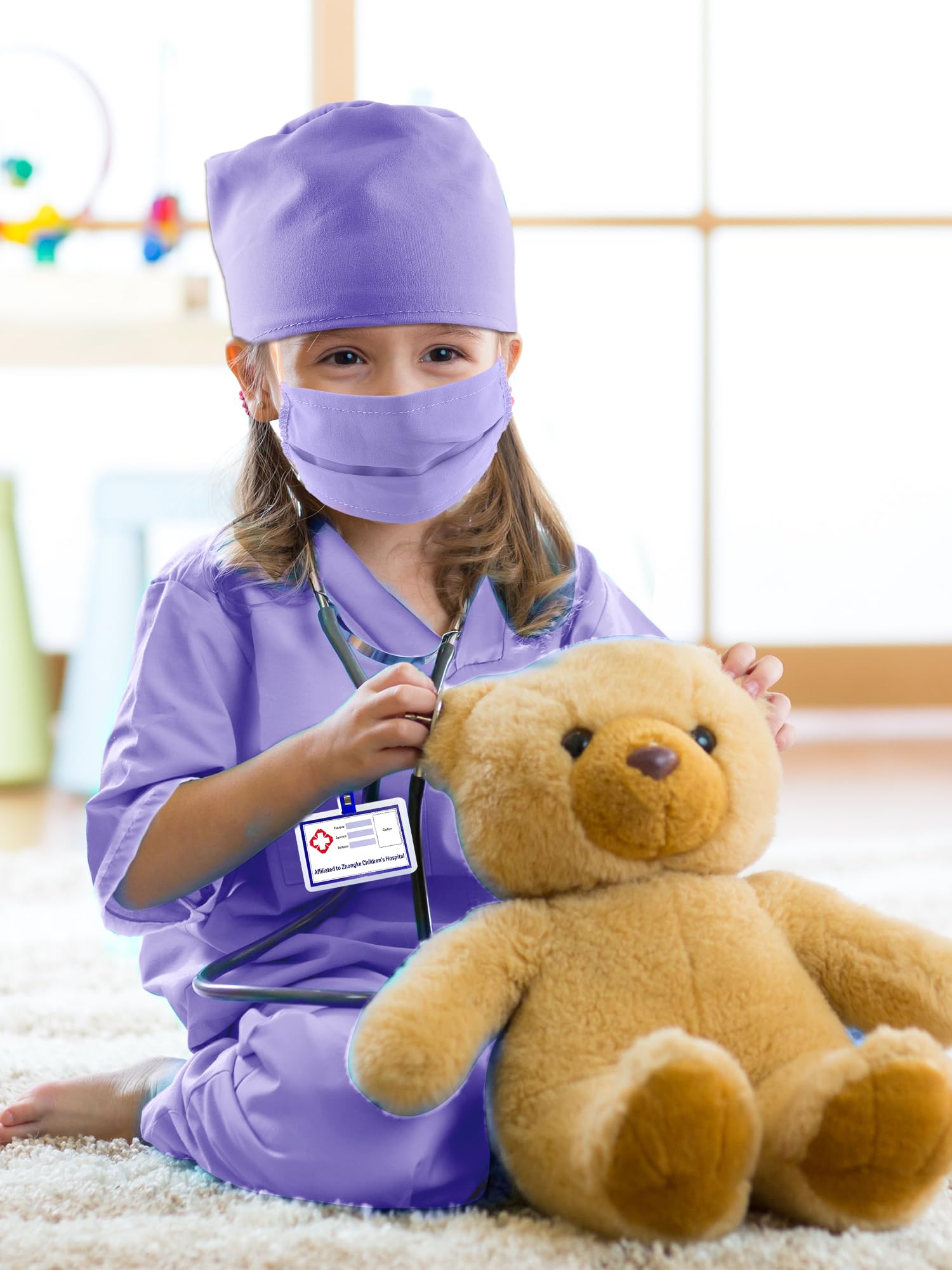 Puteraya Kids Doctor Costume Set Surgical Doctor Suit Kit Scientist ...