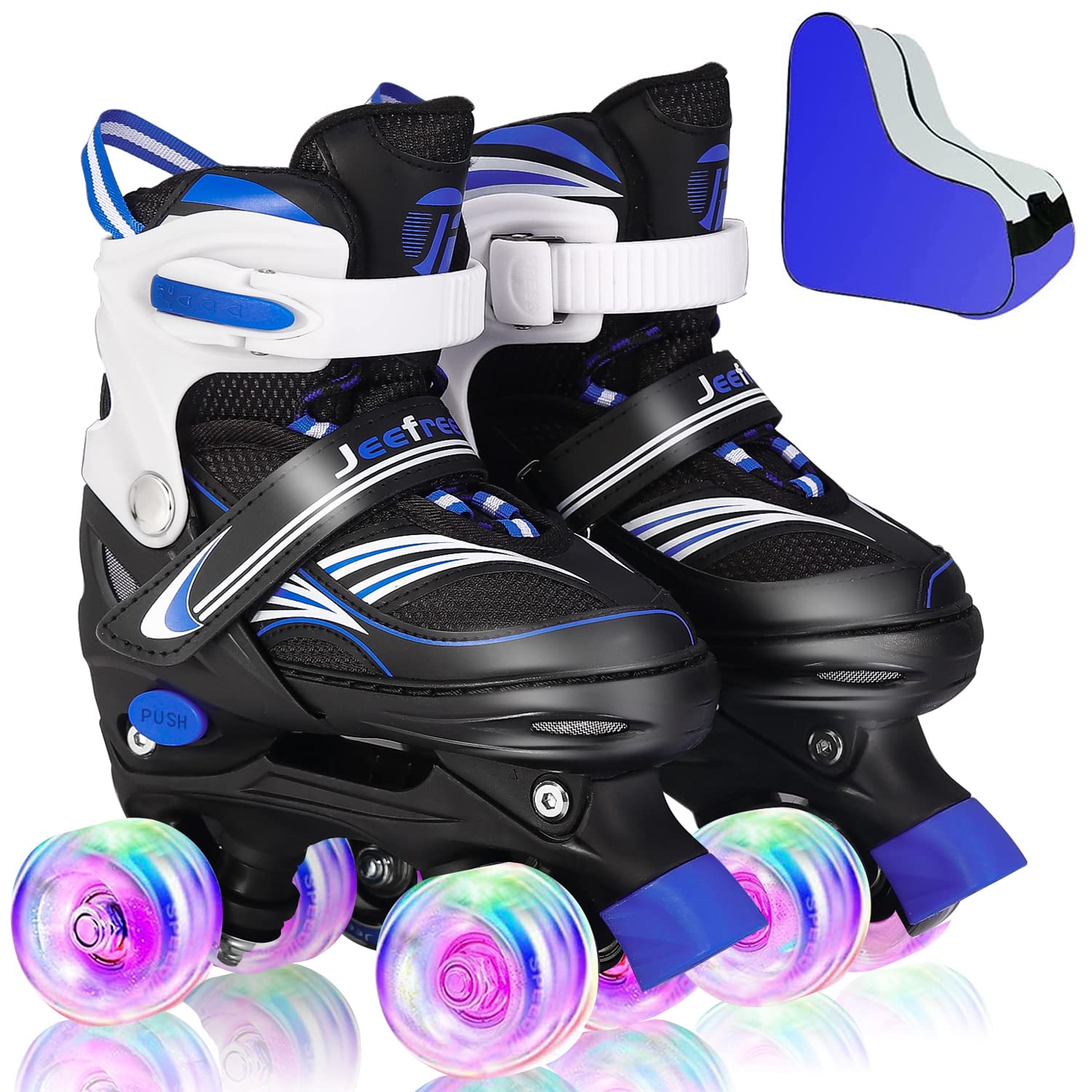 Snapklik.com : JeeFree Kids,Adjustable Roller Skates For Girls And Boys