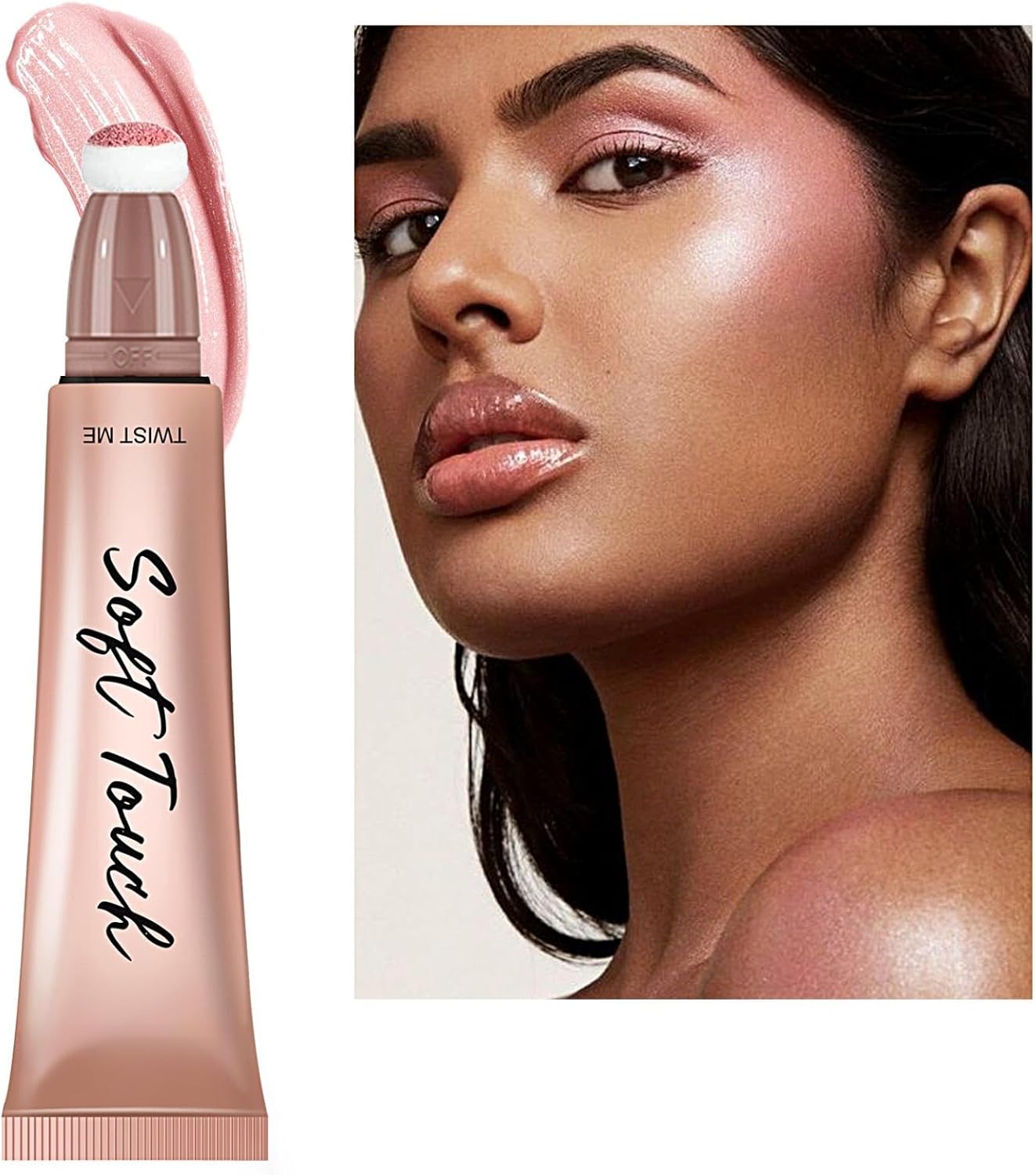 TBeautfave Glow Highlight Beauty Wand, Liquid Highlighter Wand for ...