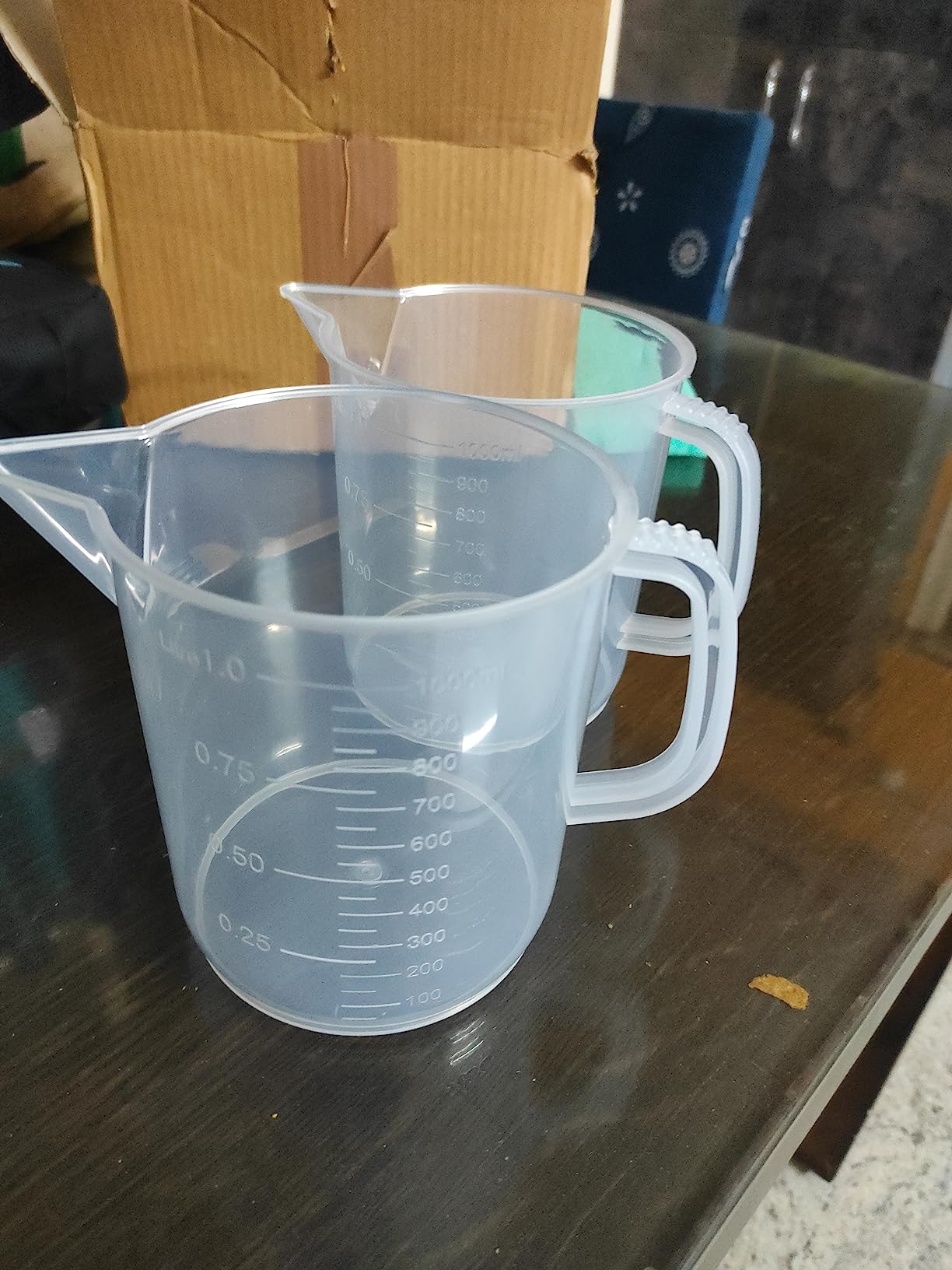 Buy FZN Plastic Measure Jar Cup Glass for Kitchen Cooking Jug Baking ...