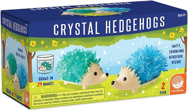 Amazon.com: MindWare Crystal Growing Kits (Hedgehog Cool Colors) Grow ...