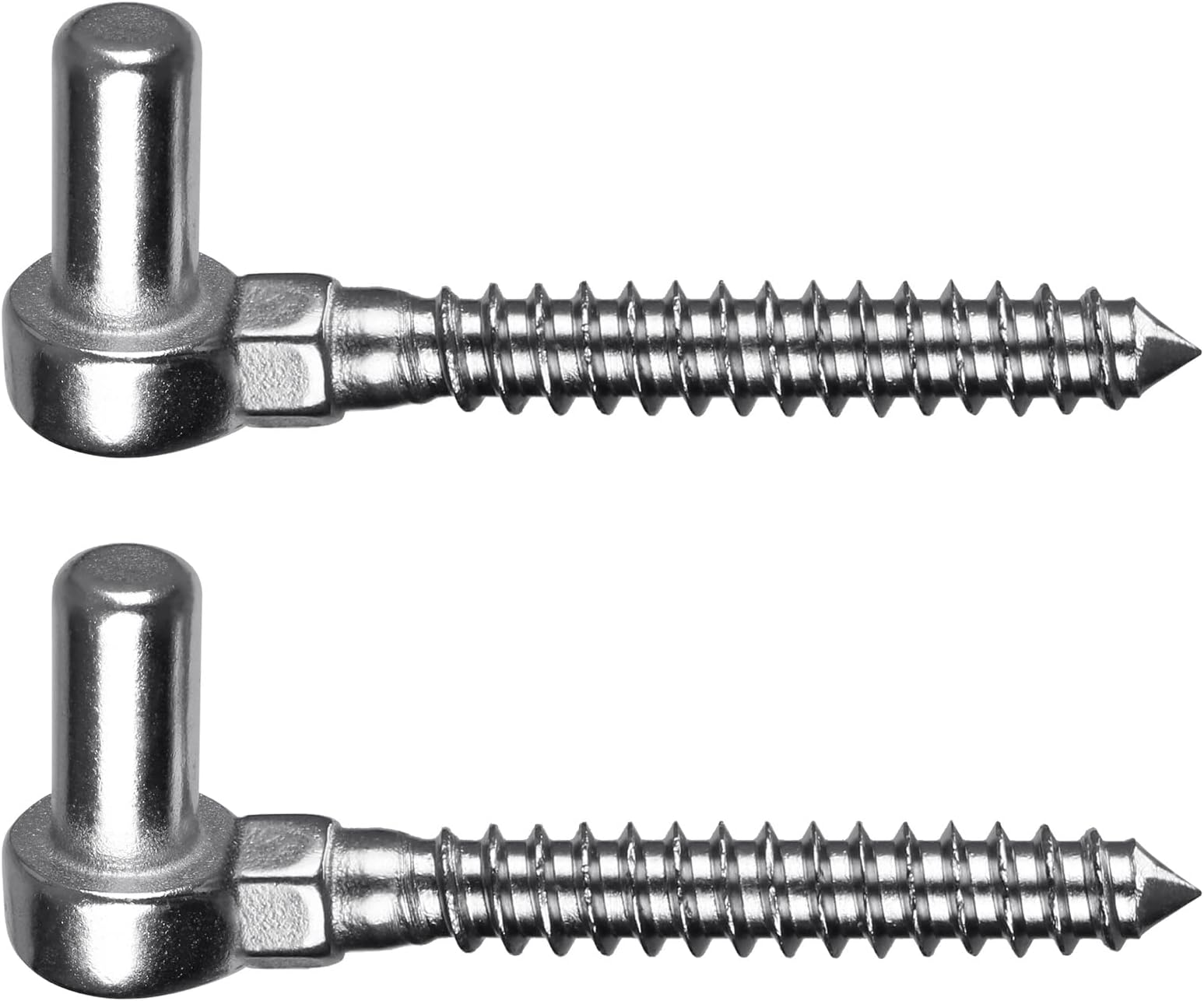 Amazon.com: Lag Screw Style 2 Pc Pack Chain Link Gate Hinge 5/8" x 4-1/ ...