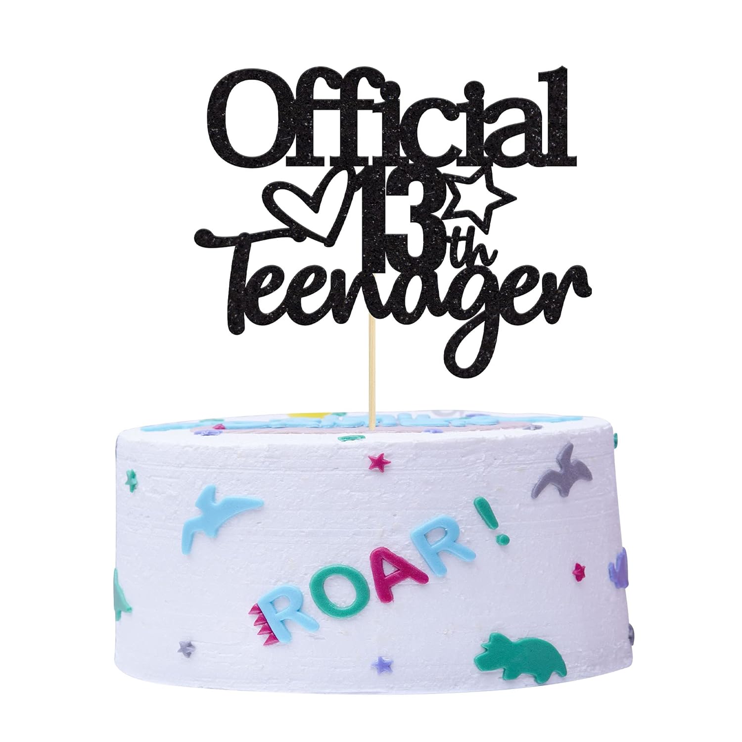 Buy Gyufise Black Glitter 13 Official Teenager Cake Topper 13th buy-gyufise-black-glitter-13-official-teenager-cake-topper-13th
