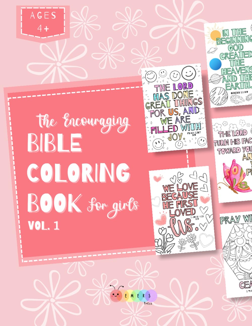 The Encouraging Bible Coloring Book For Girls Vol. 1: Bernard, Nancy ...