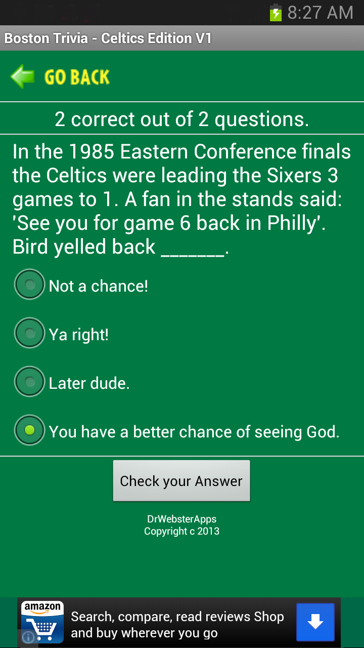 Trivia Game and Schedule for Boston Celtics Fans - App on the Amazon ...