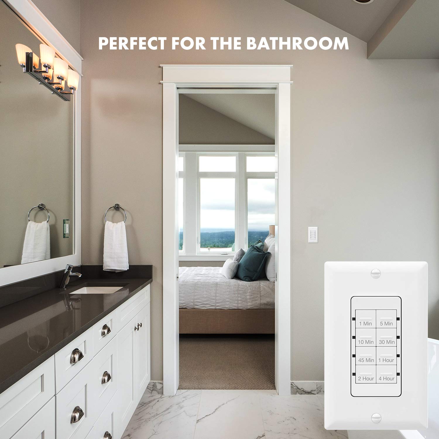 Snapklik.com : Wall Countdown Timer Switch, 1-5-10-30-45 Min, 1-2-4 ...