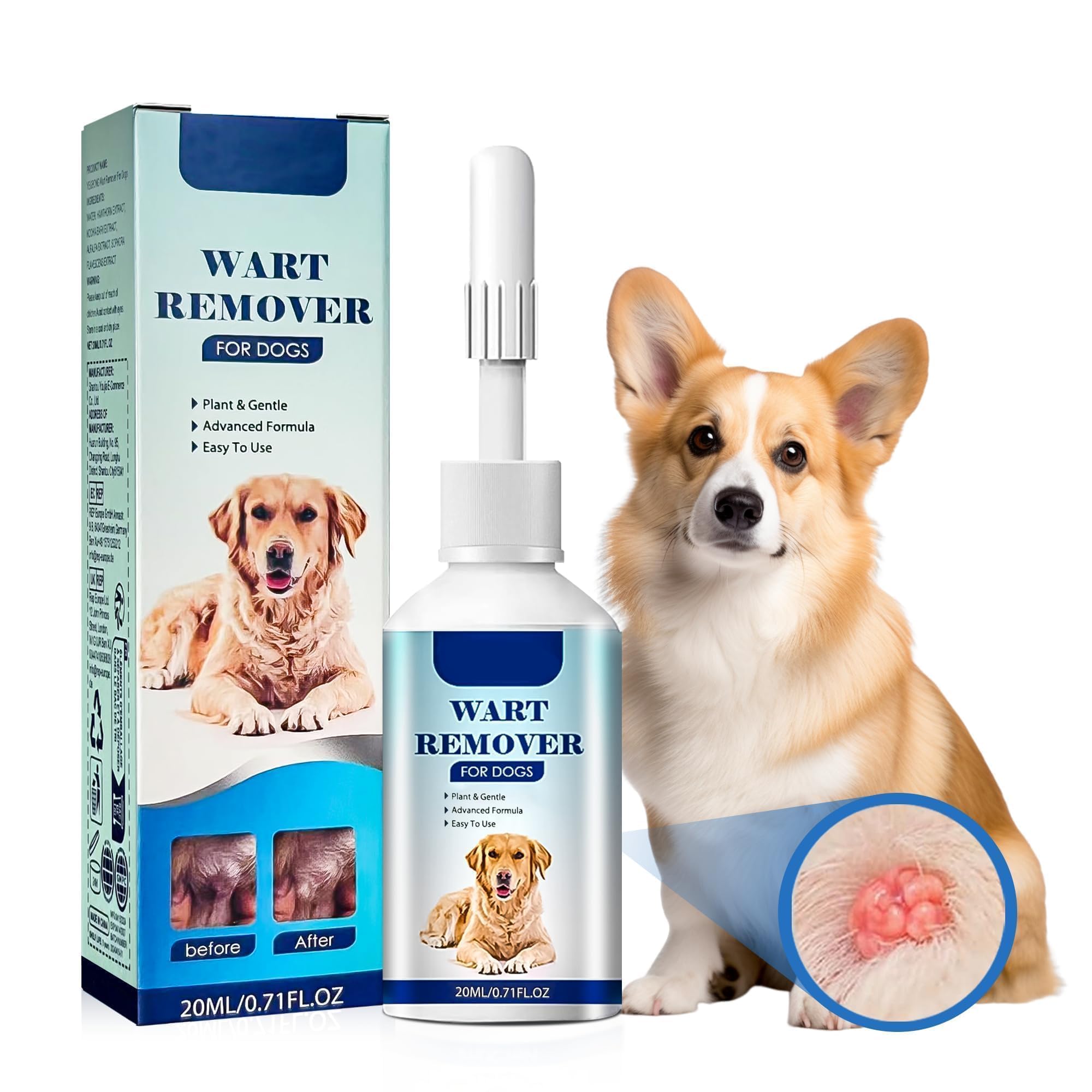 Amazon.com : Dog Wart Remover: 20ML Dog SkinTag Removal, Natural Dog ...