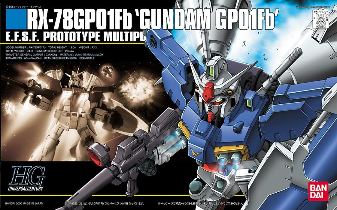 Amazon.com: 0083 Stardust Memory HGUC 018 RX-78GP01Fb GP01Fb Zephyranthes 1/144 Model Kit : Arts ...
