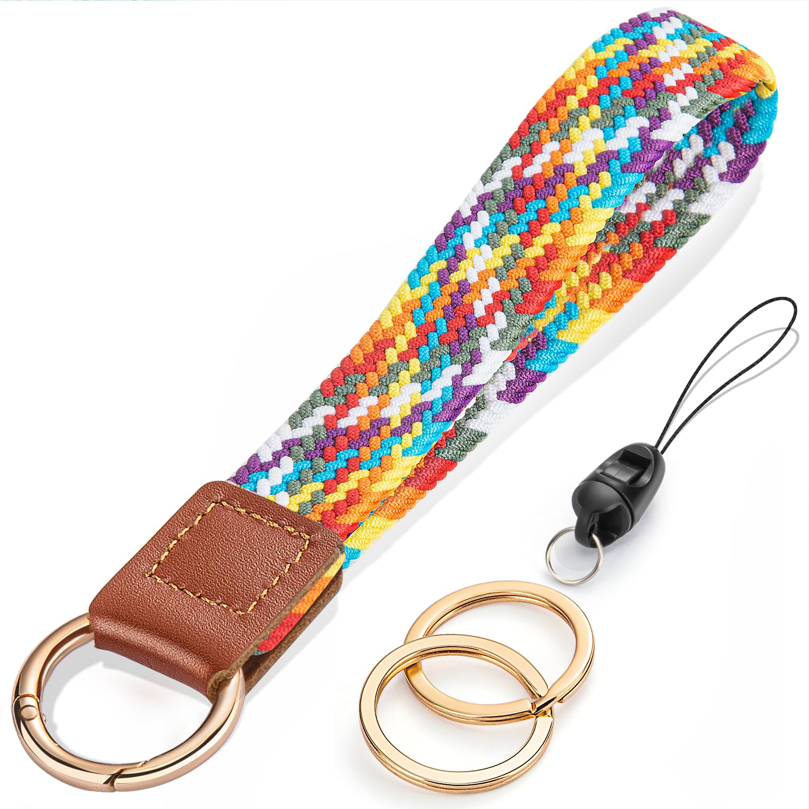Amazon.com: Enrfnox Wrist Lanyard, Stretchy Wristlet Keychain Lanyards ...
