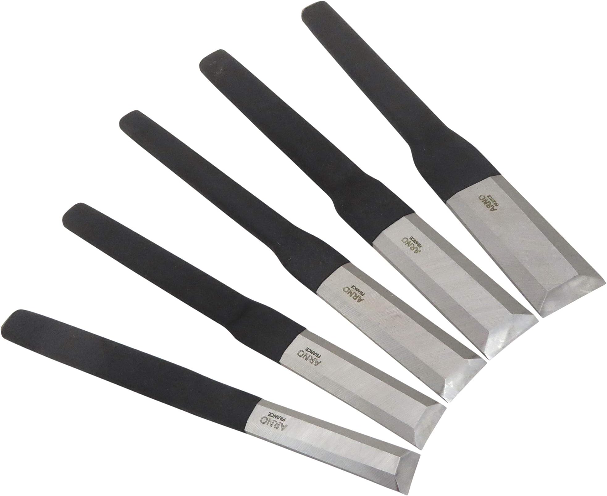 Arno 467849 Solid Steel French Timber Framing Slick Chisel 5 Piece Set ...