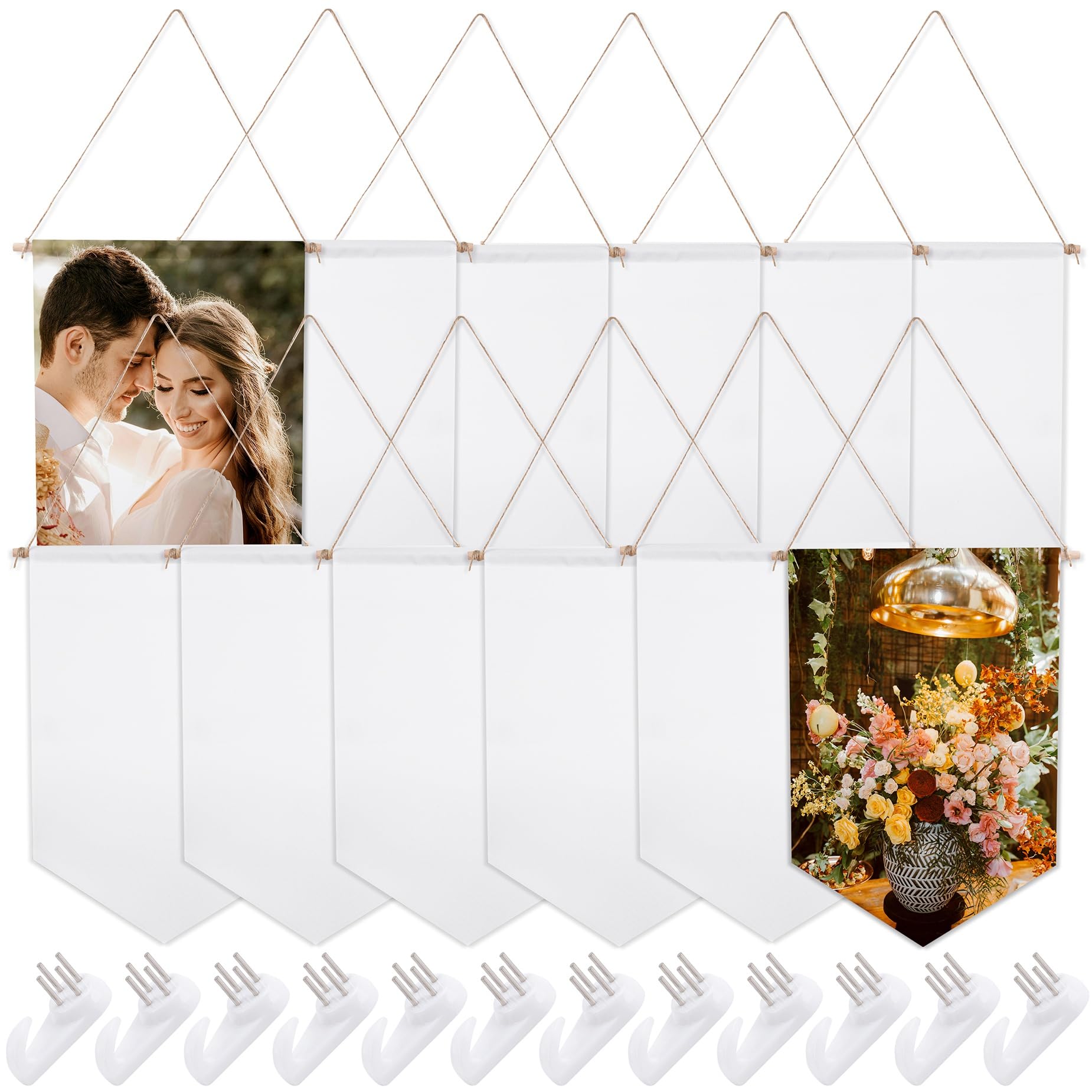 Amazon.com: Framendino, 12 Pack Sublimation Blank Custom Banner 12"x18 ...
